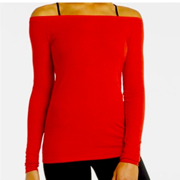 Fabletics | Tops | Womens Fabletics Sonny Red Tea Off The Shoulder ...